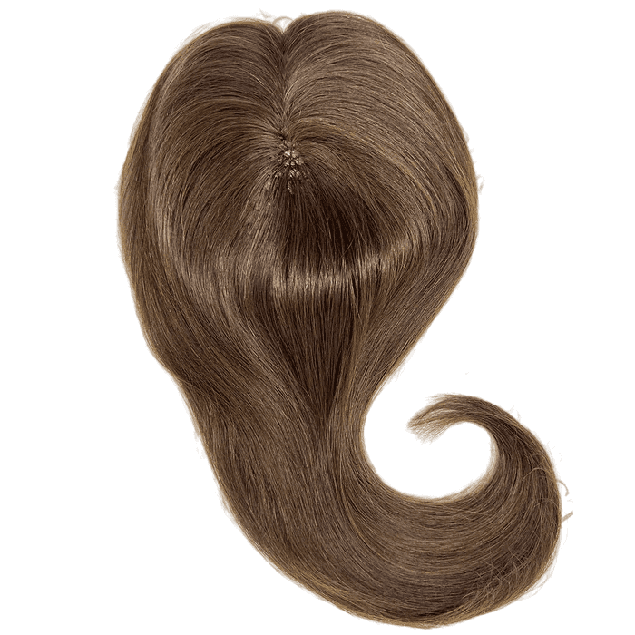 14-18inch Cafe Brown Color Microline Virgin Human Hair Topper – Ulofey Wigs