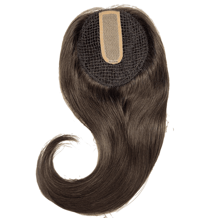 14-18inch 4# Medium Brown Color Fish Net Silk Base Virgin Human Hair T ...
