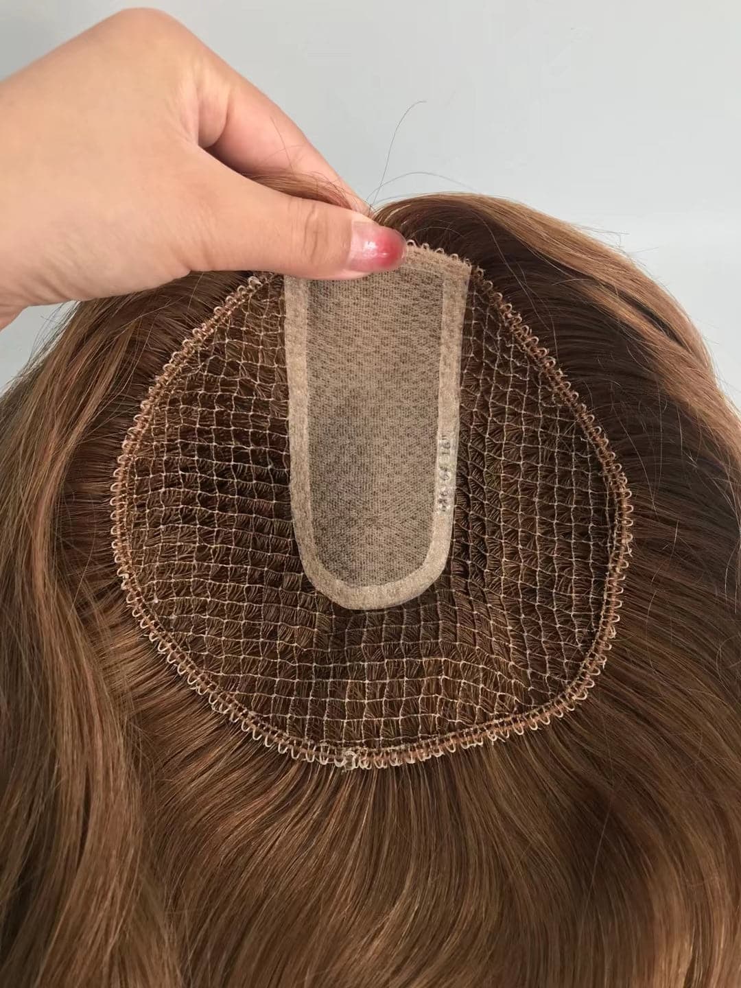 Caramel Brown Fish Net Silk Base Virgin Human Hair Topper – Ulofey Wigs