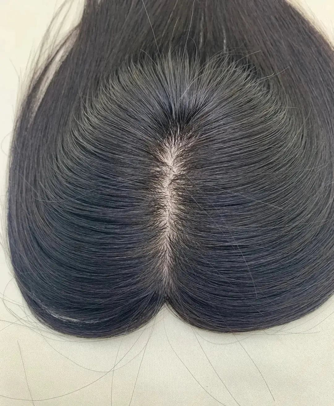 Black 12-20 inch Silk Base Clip in Virgin Human Hair Topper – Ulofey Wigs